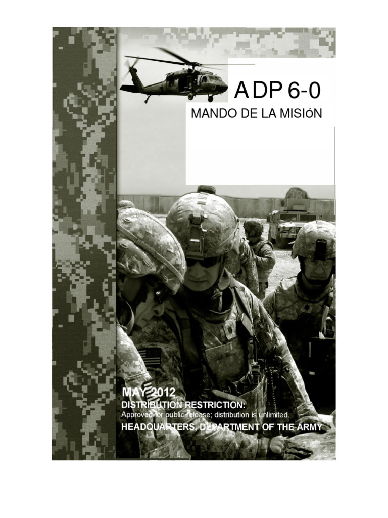 ADP 6-0 (17MAY2012) Mando de La Misión With Change 1 and 2 | PDF ...