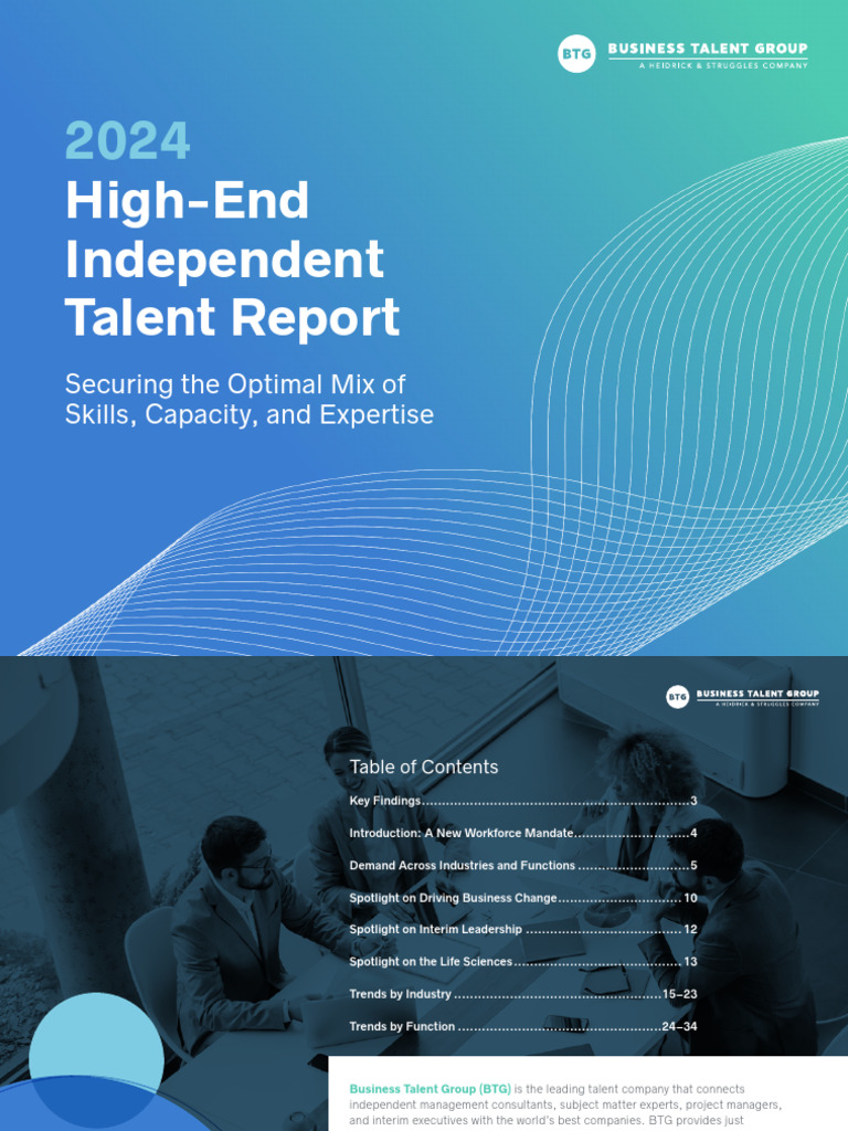 2024 High End Independent Talent Report | PDF | Analytics | Strategic ...