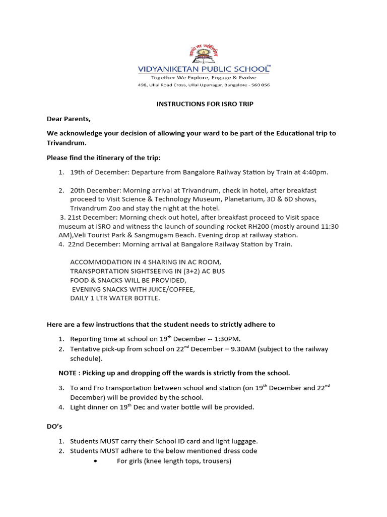 Message To ISRO Students | PDF