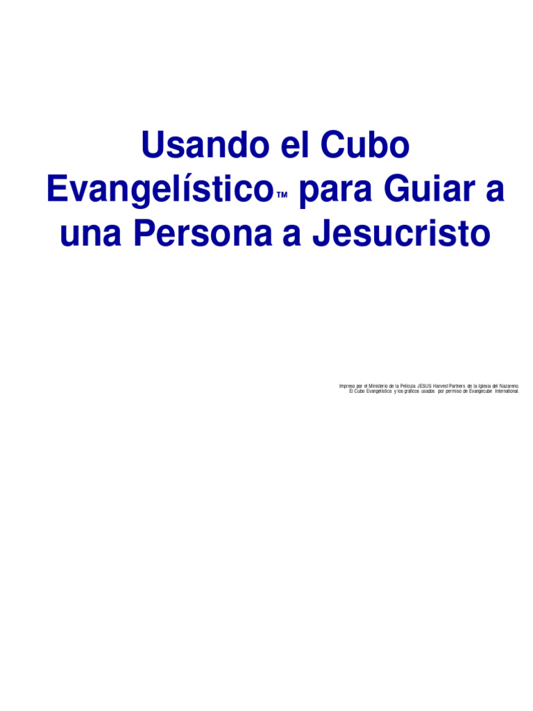 Evangecube Esp | PDF | Jesús | Vida eterna (cristianismo)