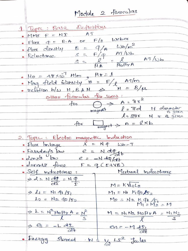 MSE 2 formulas | PDF