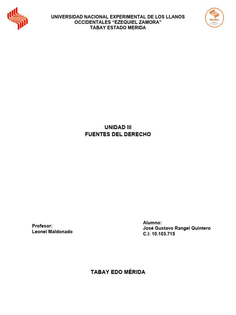 Fuentes Del Derecho Introduccion Al Derecho Pdf Caso De Ley