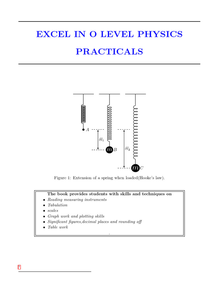 O Level Physics Practical Guide | PDF | Significant Figures | Weighing ...