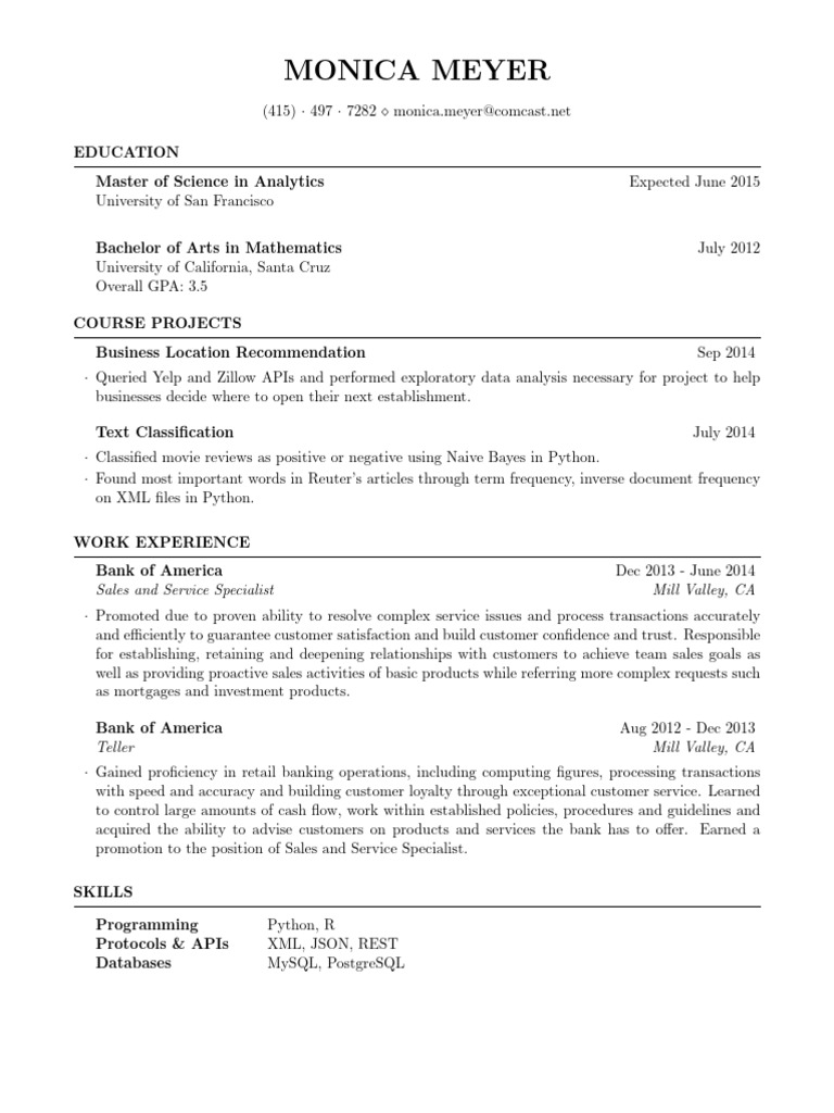 Resume Meyer | PDF | Data | Computing