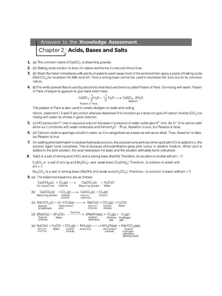 2023 I Succeed CBSE 10th Science Knowledge Assessment 02 | PDF