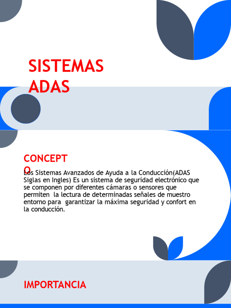 Sistemas Adas PDF Final | PDF | Tráfico | Seguridad vial
