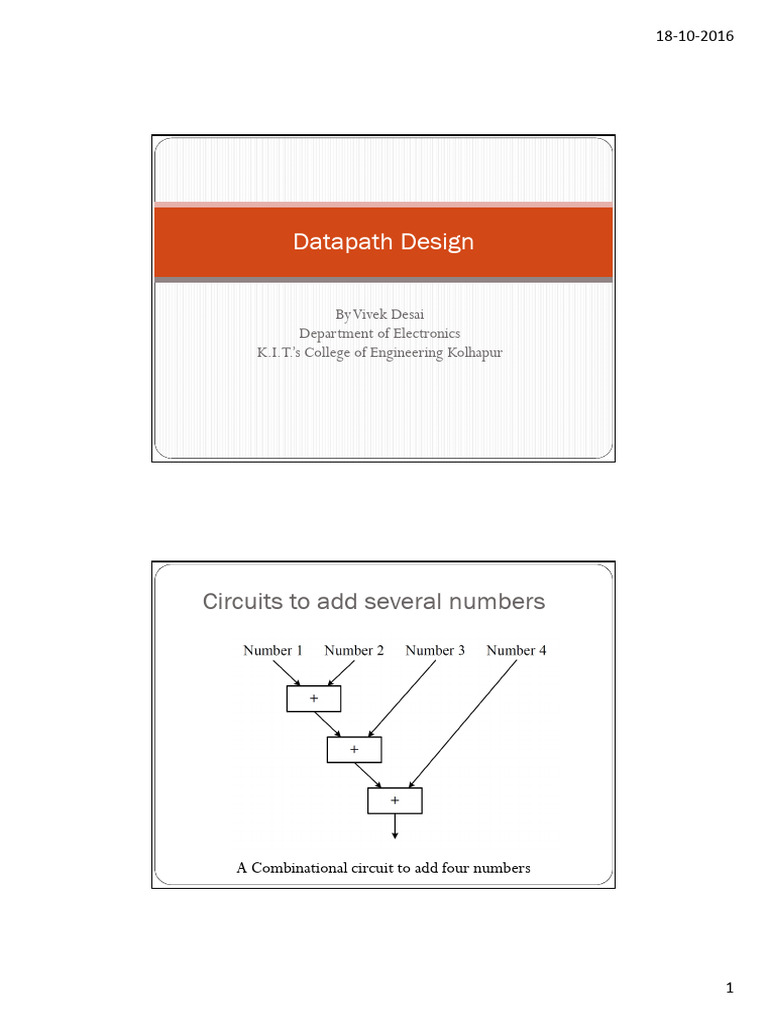 Data Path Design | PDF | Applied Mathematics | Electrical Engineering