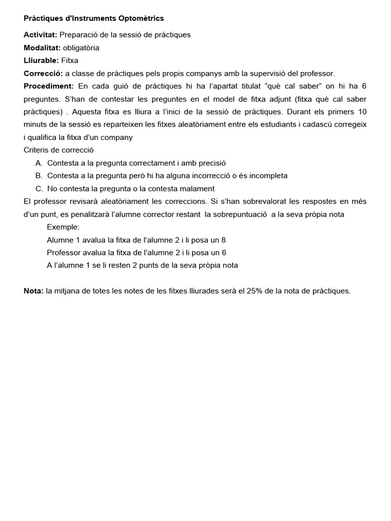 Fitxa Preparaciã Prã Ctiques (2023) | PDF