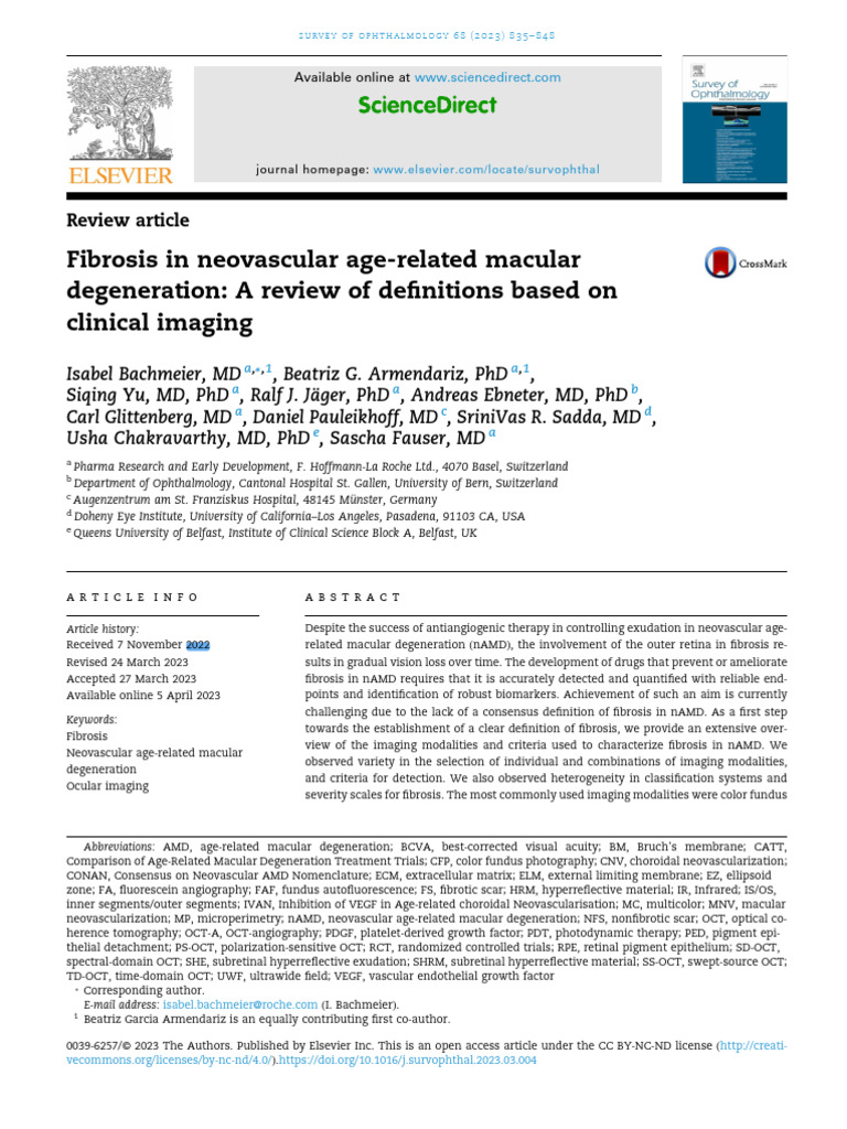 Fibrosis in Neovascular Age-Related Macular Degeneration: A Review of ...