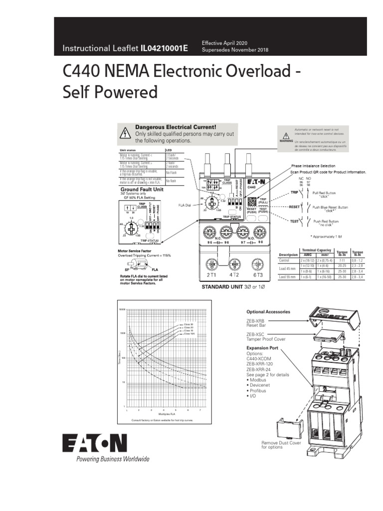 c440 Nema Overload Relay Instructions Il04210001e | PDF | Electrical ...