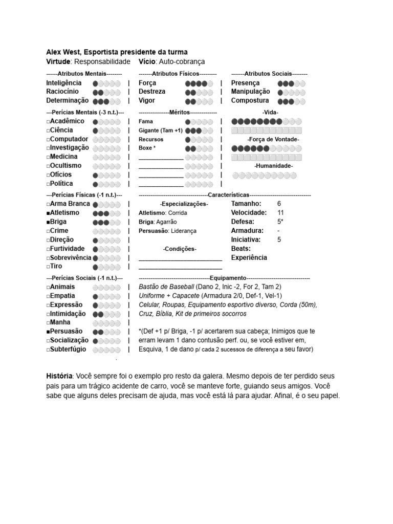 Fichas Prontas - Blood Moon | PDF
