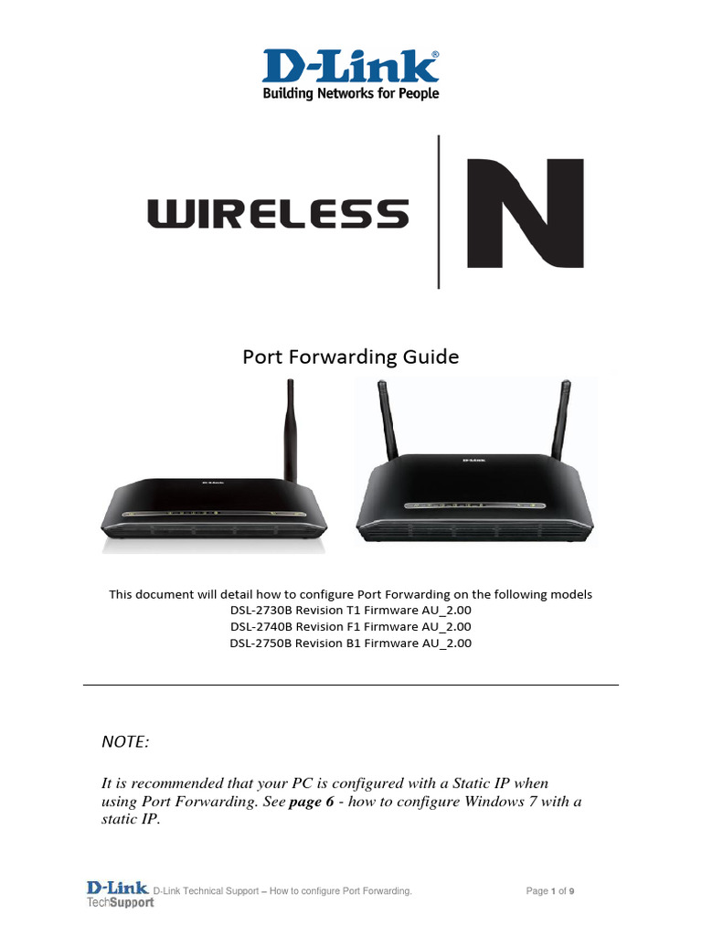 How To Configure Port Forwarding | PDF | Ip Address | Port (Computer ...