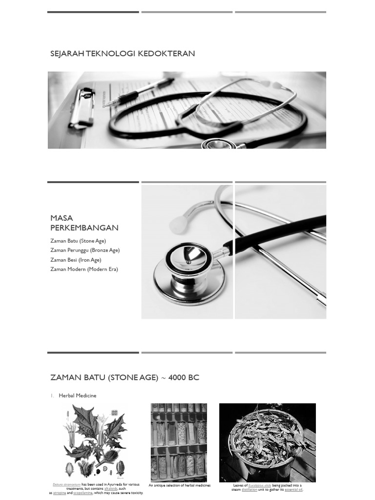Sejarah Teknologi Kedokteran | PDF | Sains & Matematika