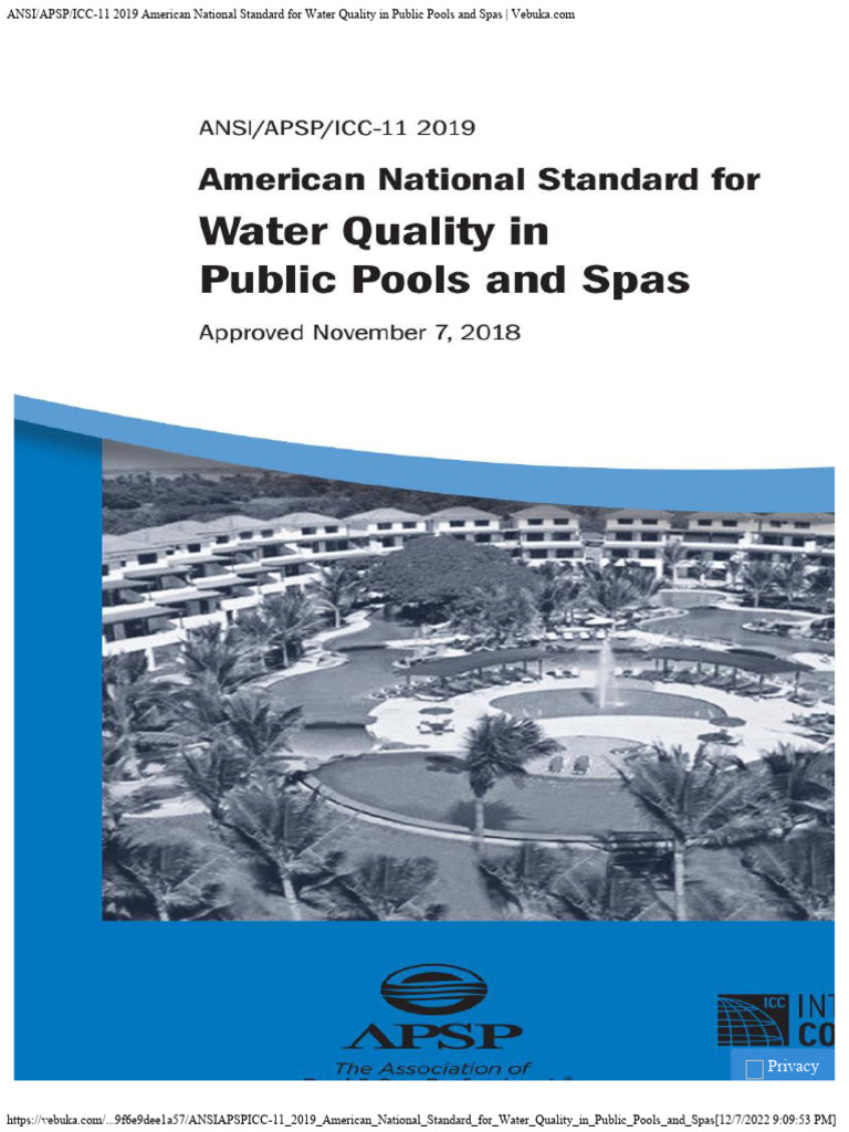 ANSIAPSPICC-11 2019 American National Standard For Water Quality in ...