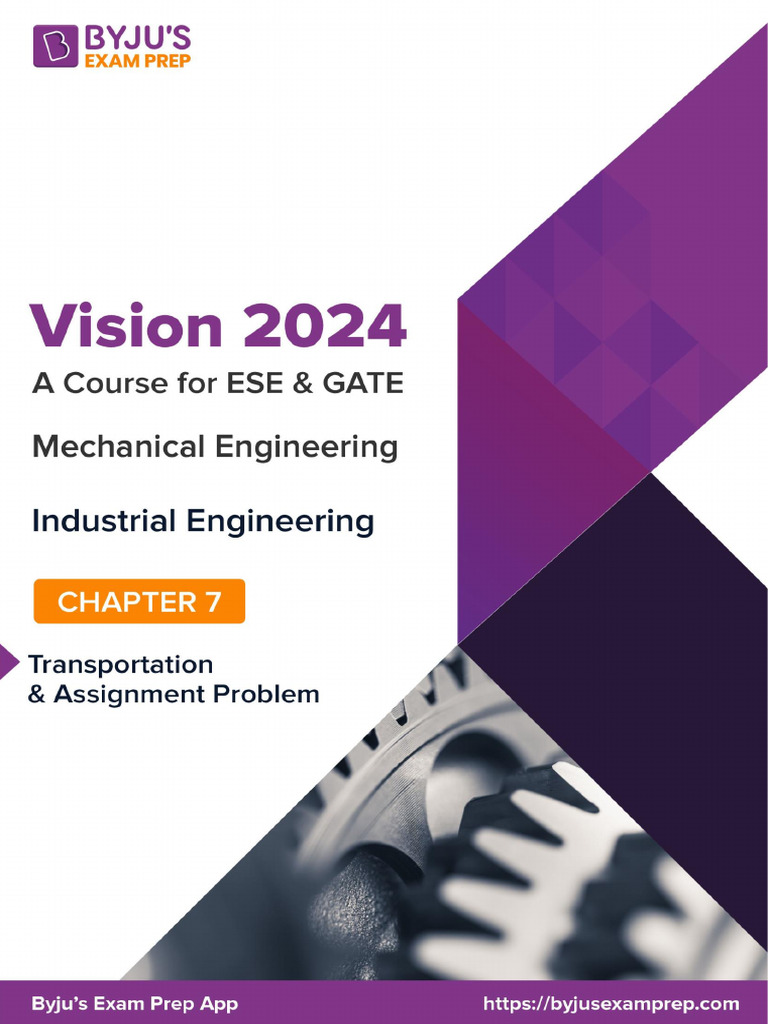 Chapter 7 Transportation Assig 921689678281889 | PDF | Mathematical ...