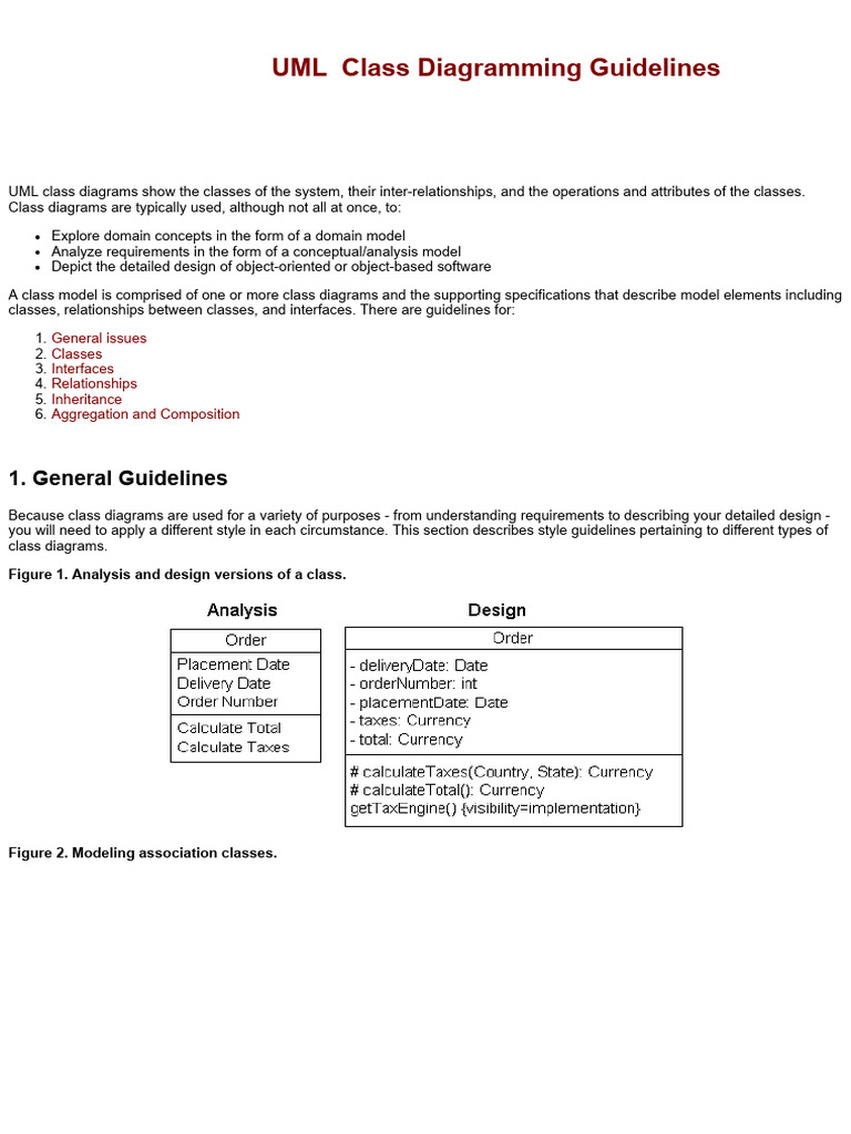 Uml 2 Class Diagram Guidelines Pdf Class Computer Programming Inheritance Object