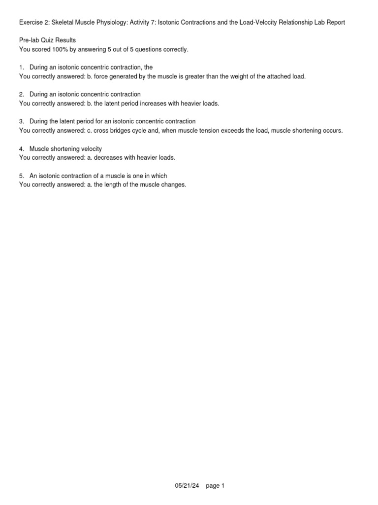 Pex 02 07 | PDF | Muscle Contraction | Physiology