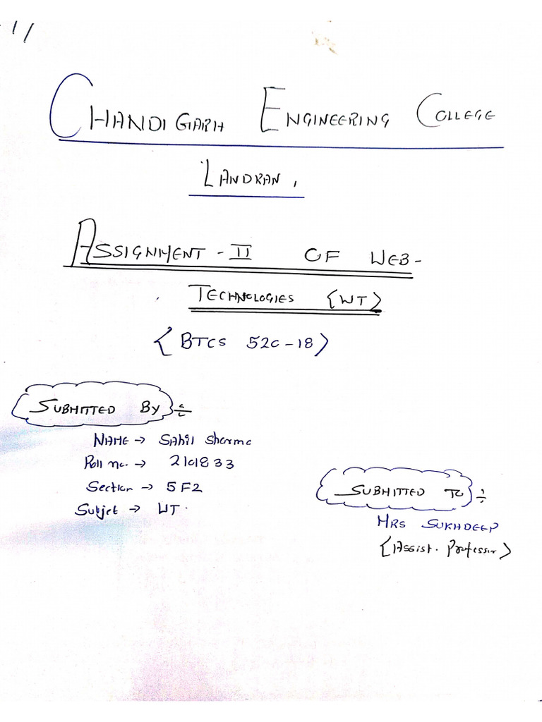 WT Assignment 2 | PDF