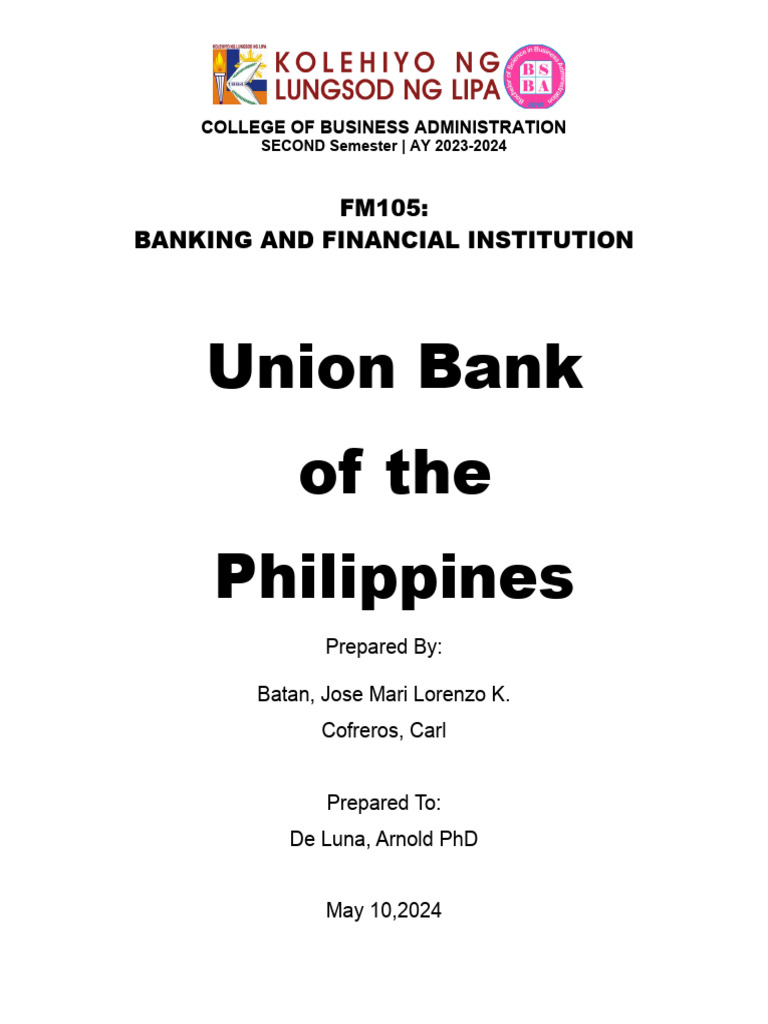 Union Bank | PDF | Banks | Small And Medium Sized Enterprises