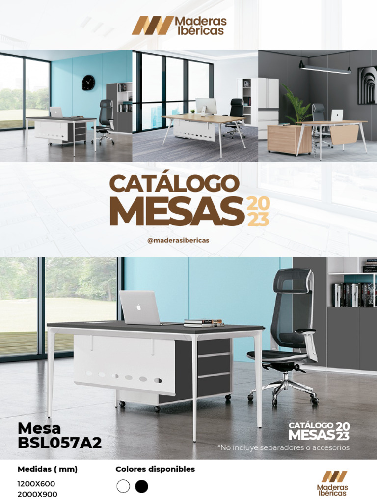 CATALOGO MESAS Y ESCRITORIOS - MADERAS IBERICAS 2023.pdf | PDF