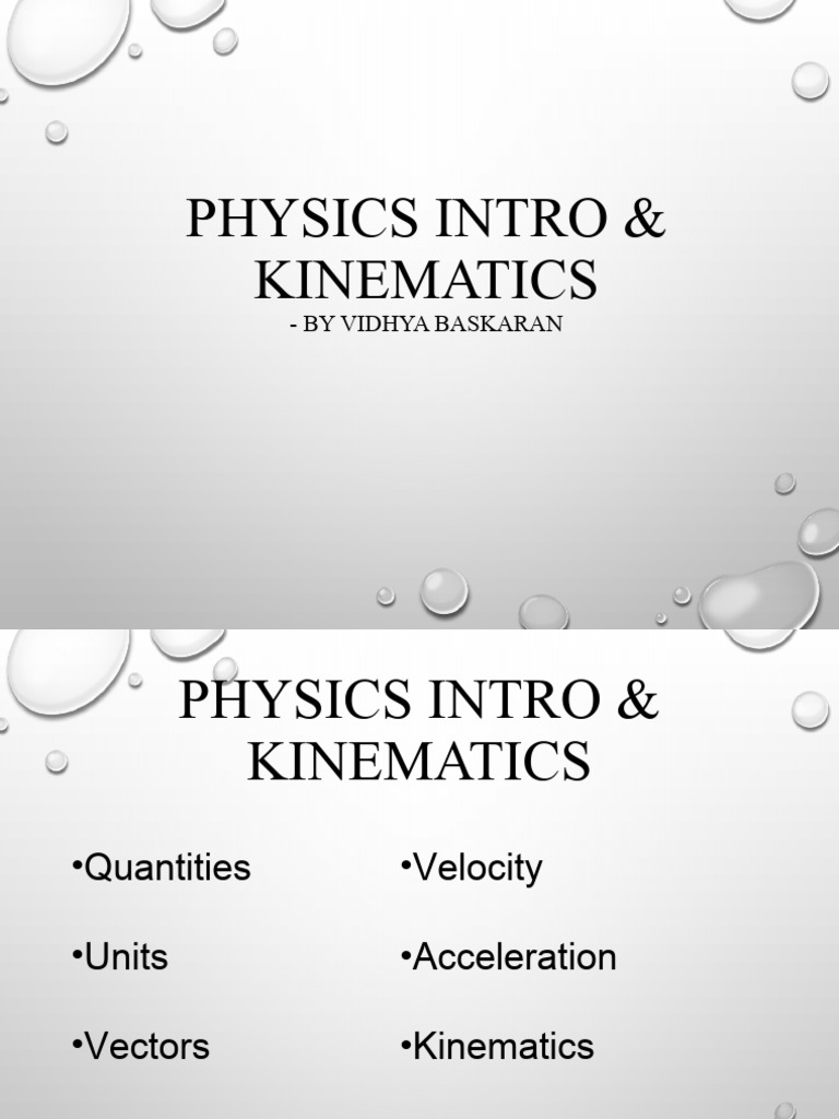 11th Physics Unit 2 | PDF | Velocity | Force
