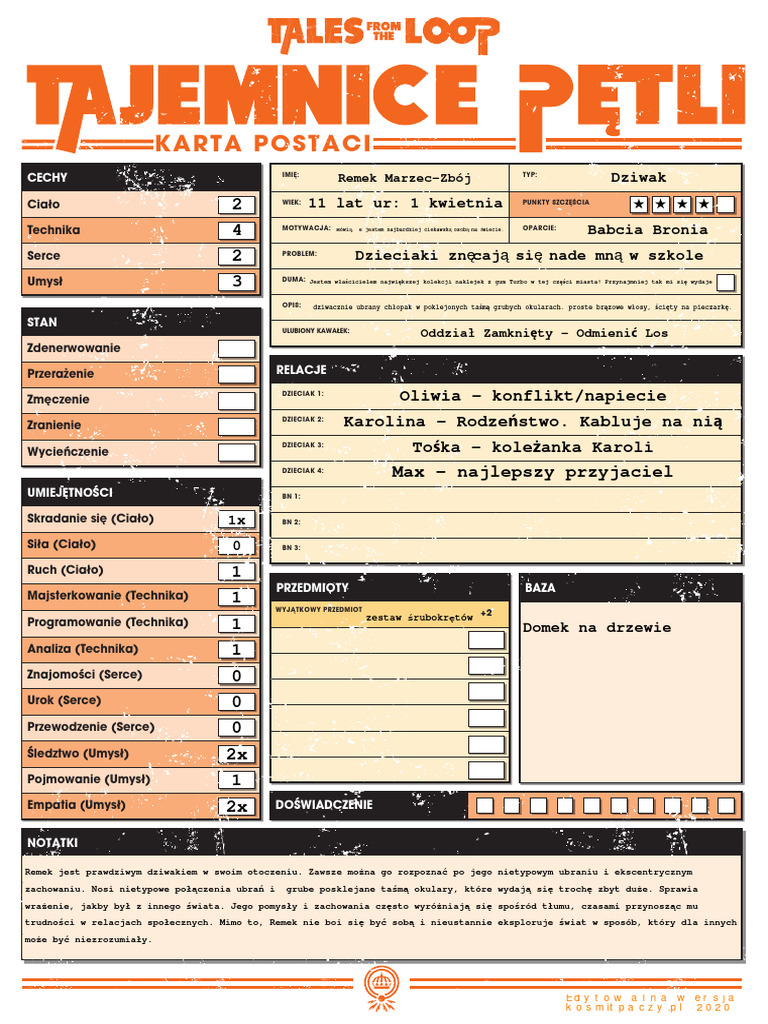 Karta Postaci Remek | PDF