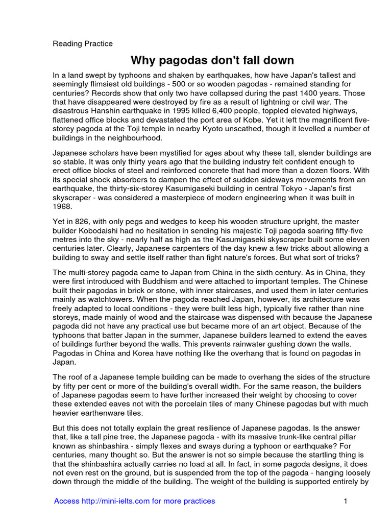Why Pagodas Dont Fall Down | PDF