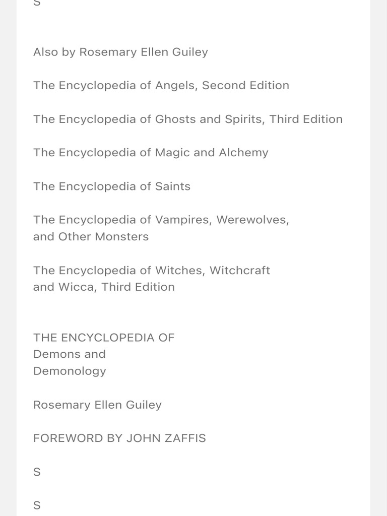 The Encyclopedia of Demons and Demonology.pdf [PDF] | PDF