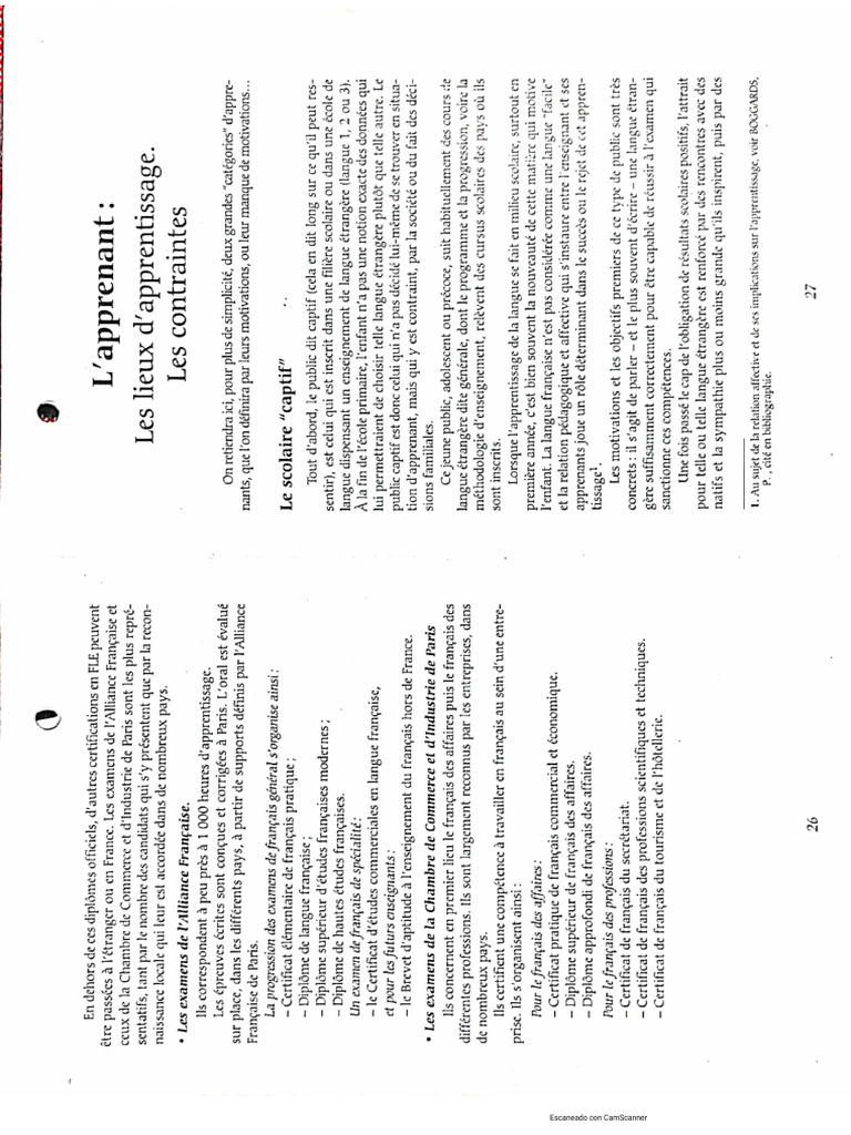 Tagliante Cristine (Lapprenant - La Classe) | PDF