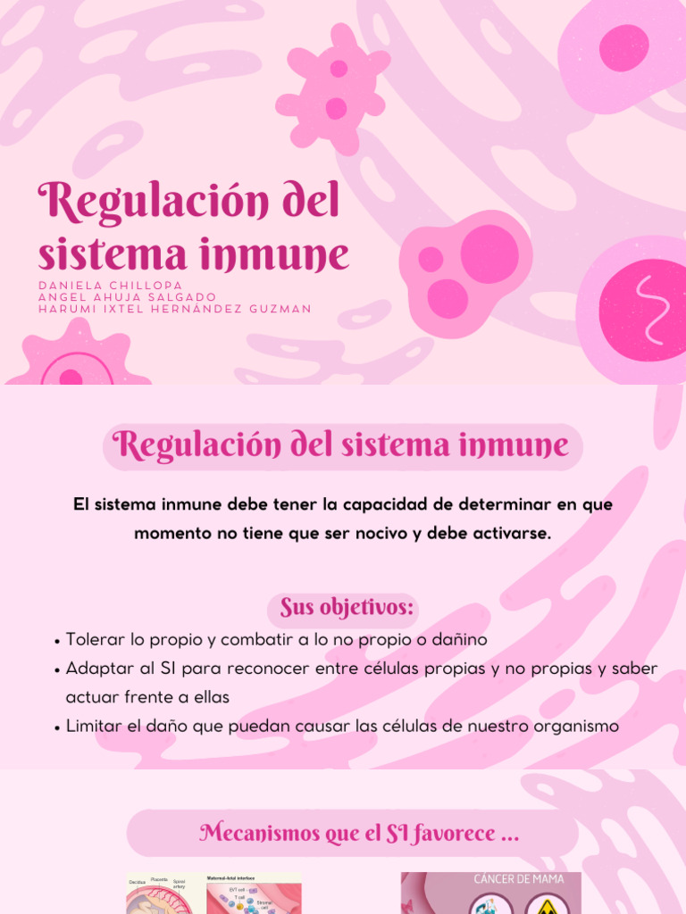 Regulación del sistema inmune | PDF | Sistema inmune | Citocina