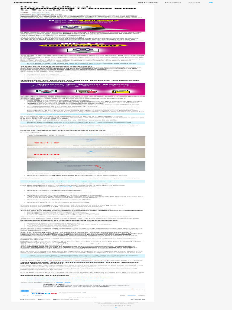 How To Jailbreak Chromebook (+ Know What To Consider) - Alvaro Trigo's Blog | PDF | Computing ...