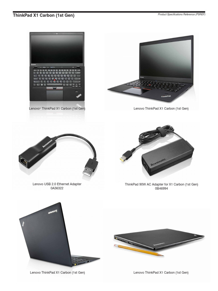 ThinkPad X1 Carbon 1st Gen | PDF | Solid State Drive | Usb