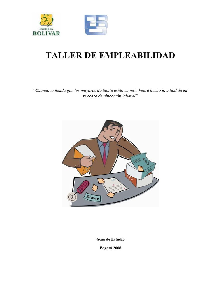 Cartilla empleabilidad | Descargar gratis PDF | Empleo | Mercado (economía)