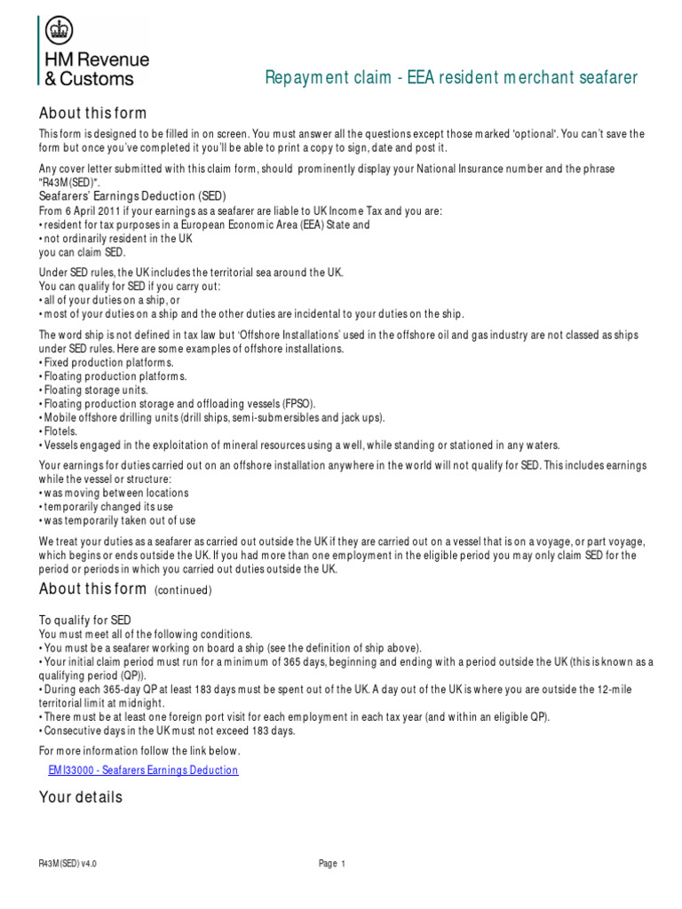 r43m (Sed) (1) - 1 | PDF | Offshore Drilling | Ships