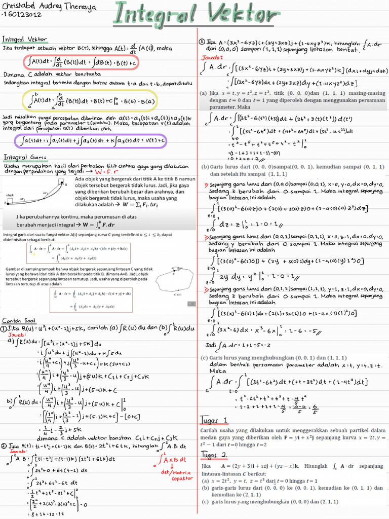 Integral Vektor Dan Fungsi Gamma | PDF
