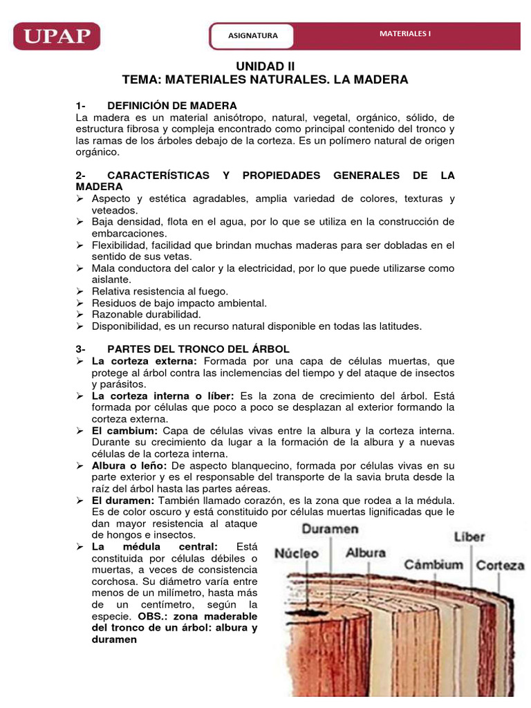 Material Complementario - Unidad II | PDF | Madera | Resistencia de materiales
