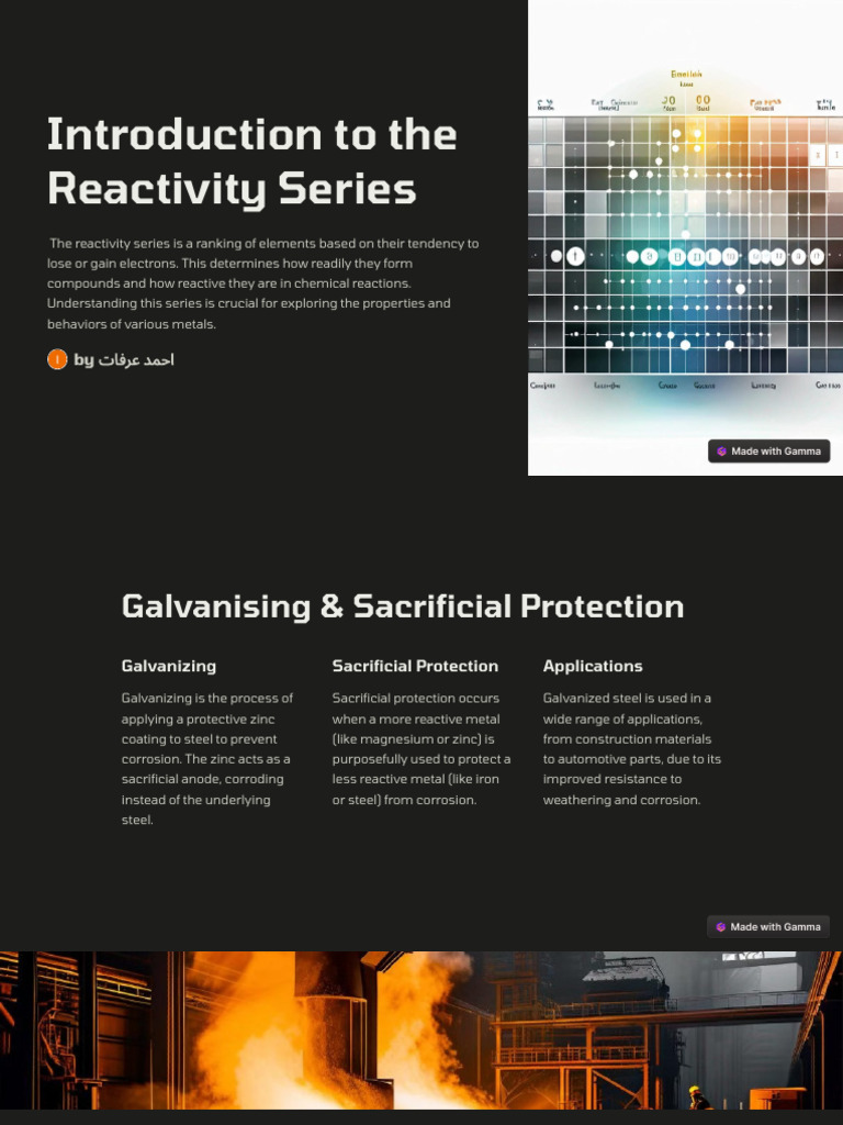 Introduction To The Reactivity Series | PDF | Iron | Aluminium Oxide