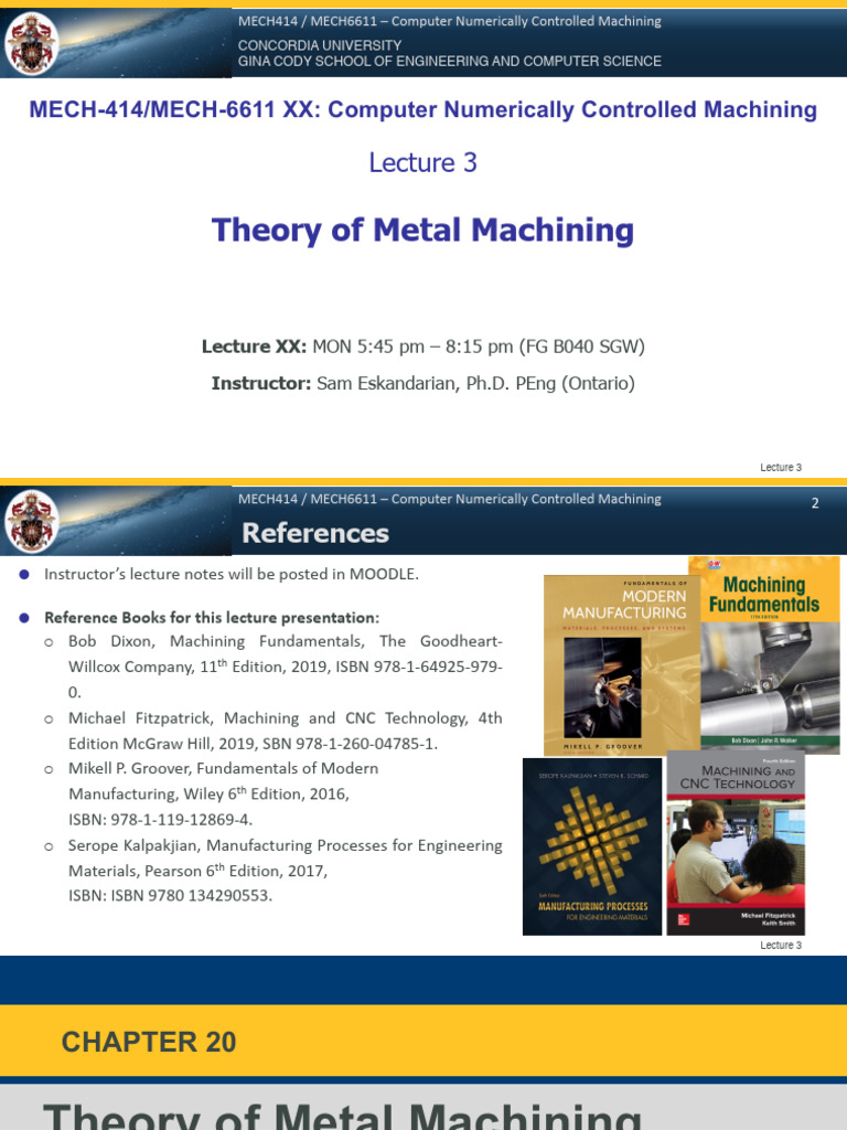 Lecture 3 - Theory of Metal Machining | PDF | Machining | Mechanical ...