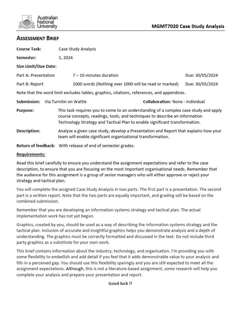 A6 - Case Study Analysis - Brief | PDF | Franchising | Brand