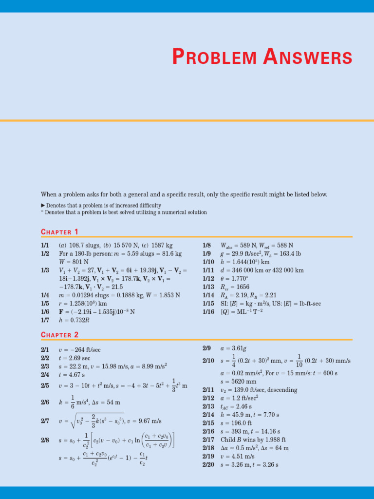 Roblem Nswers | PDF | Science & Mathematics