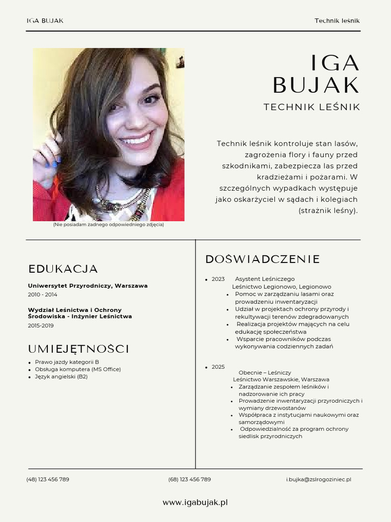 CV Iga Bujak | PDF