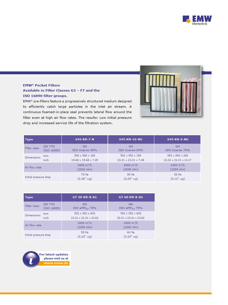 GT Pocket Filters | PDF