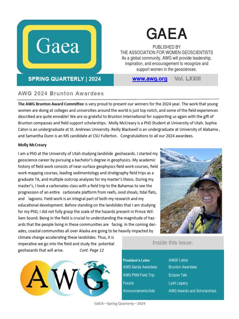 GAEA Spring 2024 | PDF | Volcano | Solar Eclipse