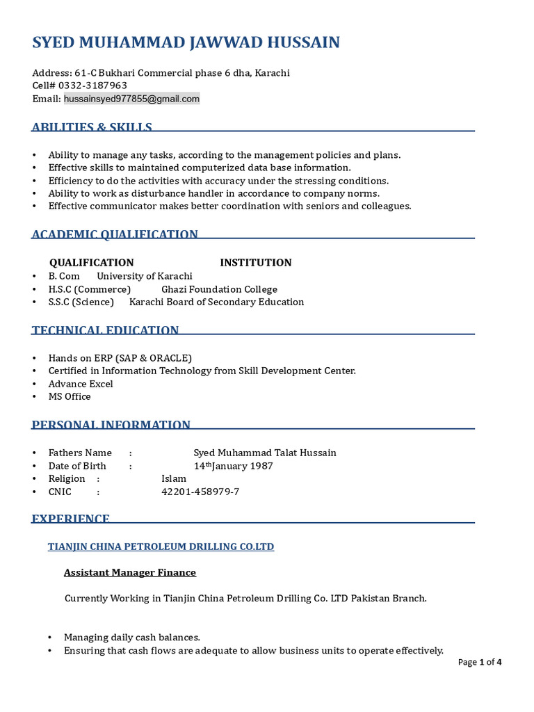 Finance and Accounting Professional Resume | PDF | Accounts Payable ...