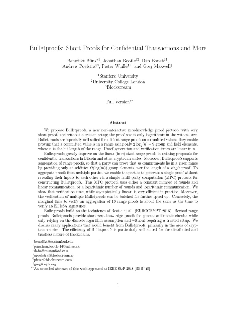 Bulletproof S | PDF | Mathematics | Secure Communication