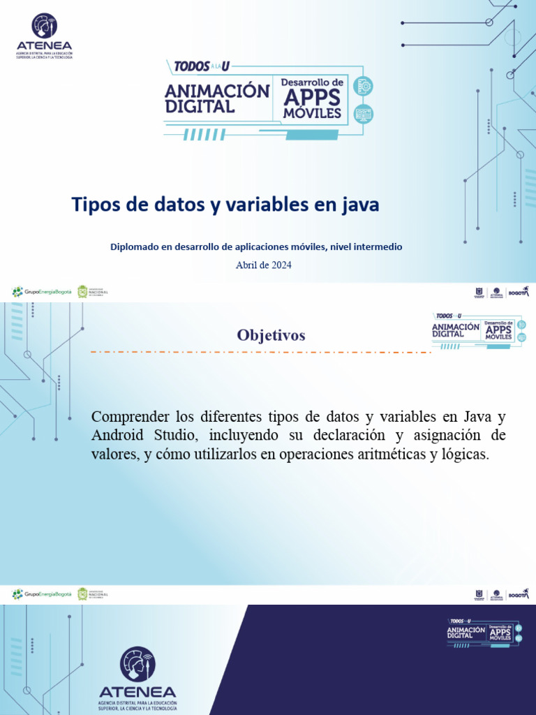 Tipos de Datos y Variables en Java | PDF | Tipo de datos | Variable (informática)