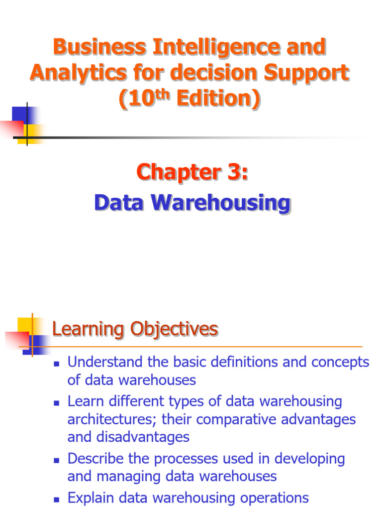 Ch3 - Data Warehousing | PDF | Data Warehouse | Information Management