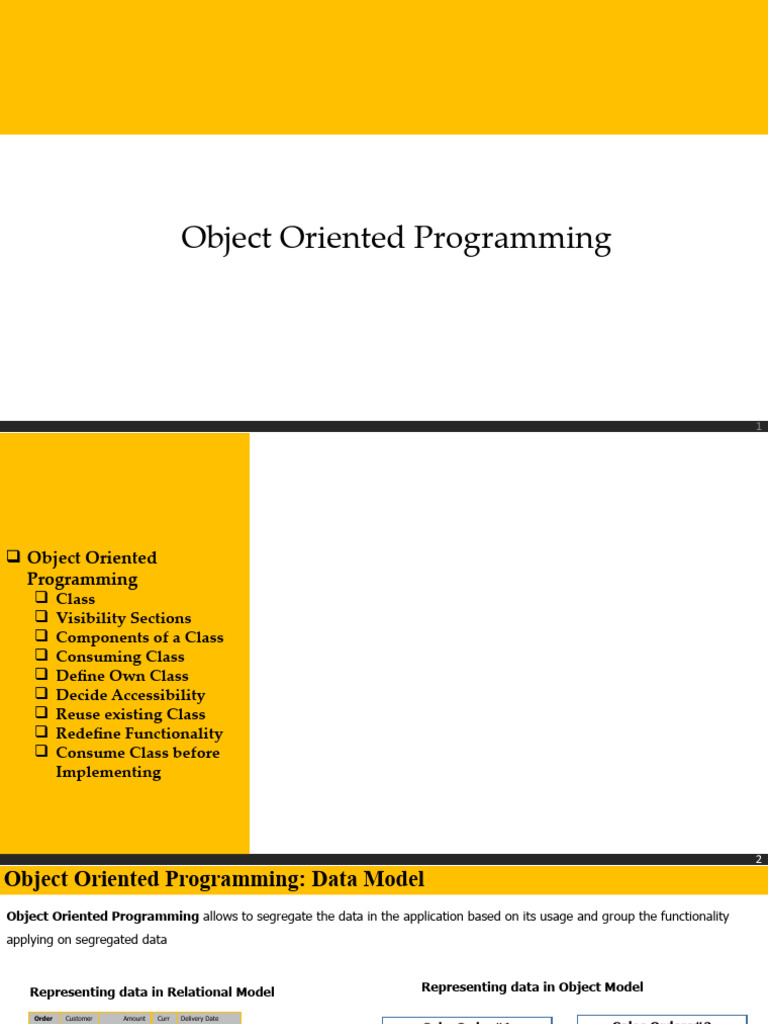05 Abap Basics Object Oriented Programming Pdf Class Computer Programming