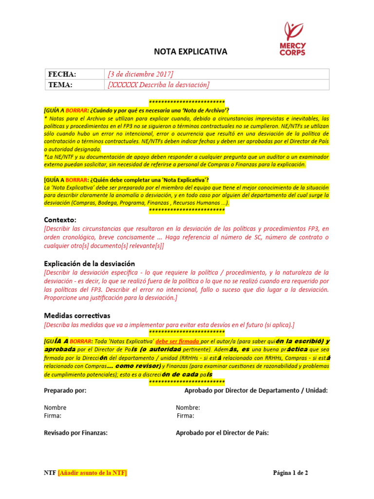 Nota Explicativa | PDF