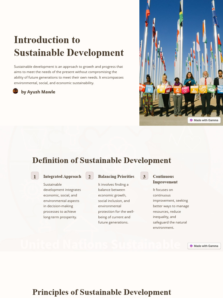 Introduction to Sustainable Development | Download Free PDF ...